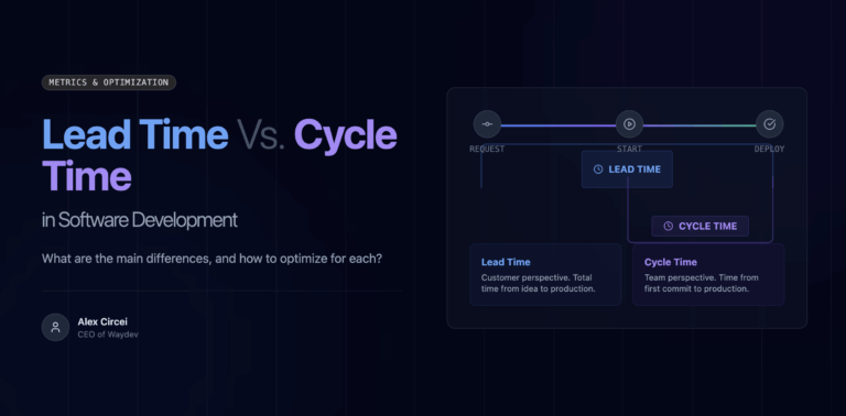 Lead Time vs. Cycle Time in Software Development - Waydev